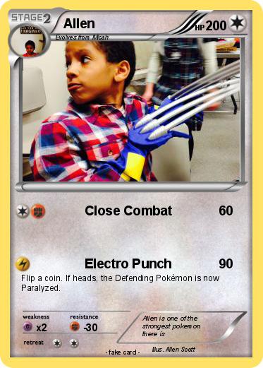 Pokémon Allen 160 160 - Close Combat - My Pokemon Card