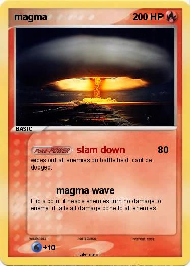 Pokémon magma 39 39 - slam down - My Pokemon Card