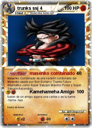 Pokémon trunks ssj 4 1 1 - masenko combinado - My Pokemon Card