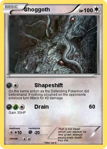 Pokémon Shoggoth 3 3 - Shapeshift - My Pokemon Card