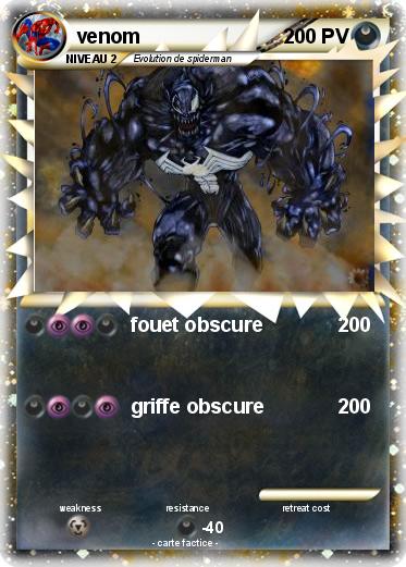 Pokémon venom 346 346 - fouet obscure - Ma carte Pokémon