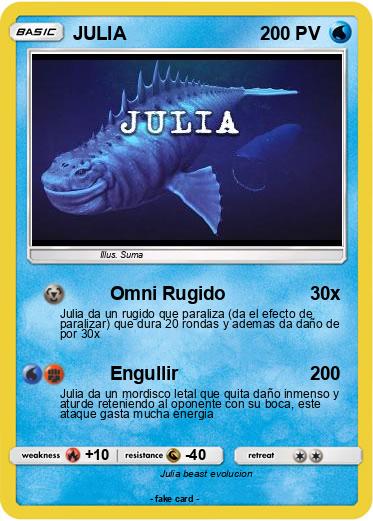 Pokémon JULIA 271 271 - Omni Rugido - Mi carta pokémon