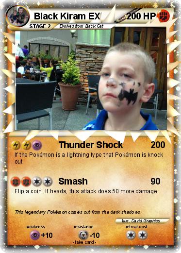Pokémon Black Kiram EX - Thunder Shock - My Pokemon Card