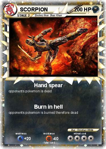 Pokémon SCORPION 609 609 - Hand spear - My Pokemon Card