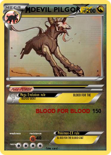 Pokémon DEVIL PILGOR 1 1 - BLOOD FOR BLOOD - My Pokemon Card
