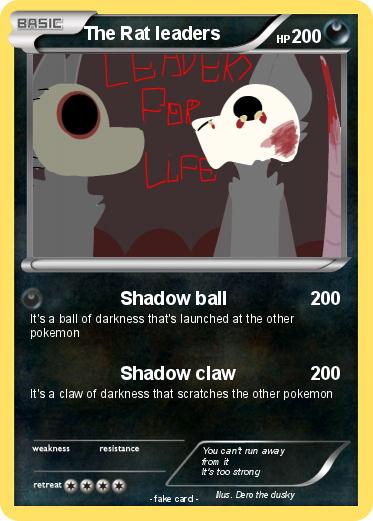 Pokémon The Rat leaders - Shadow ball - My Pokemon Card