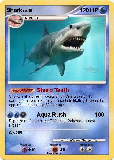 Pokémon Shark 749 749 - Sharp Teeth - My Pokemon Card