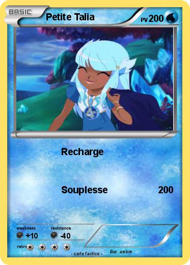 Pokémon Petite Talia - Recharge - Ma carte Pokémon