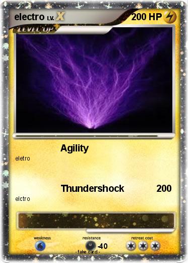 Pokémon electro 146 146 - Agility - My Pokemon Card