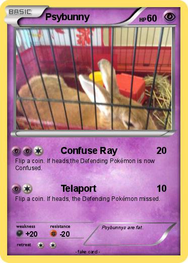 Pokémon Psybunny - Confuse Ray - My Pokemon Card