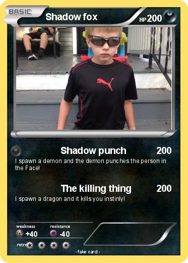 Pokémon Shadow fox 8 8 - Shadow punch - My Pokemon Card