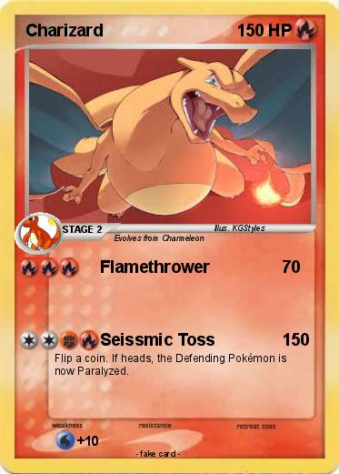 Pokémon Charizard 5899 5899 - Flamethrower - My Pokemon Card