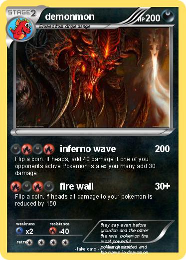 Pokémon demonmon - inferno wave - My Pokemon Card