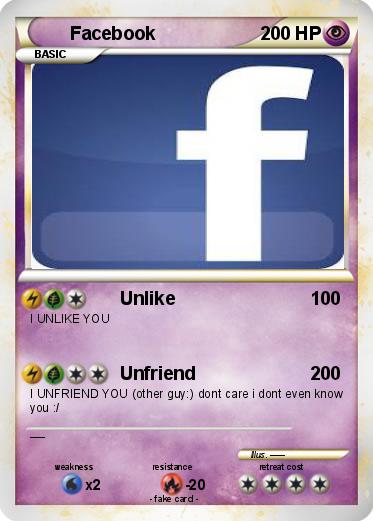 Pokémon Facebook 439 439 - Unlike - My Pokemon Card