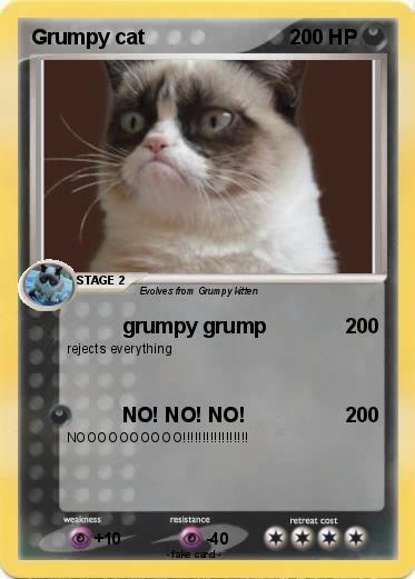 Pokémon Grumpy cat 769 769 - grumpy grump - My Pokemon Card