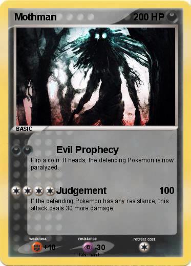 Pokémon Mothman 29 29 - Evil Prophecy - My Pokemon Card