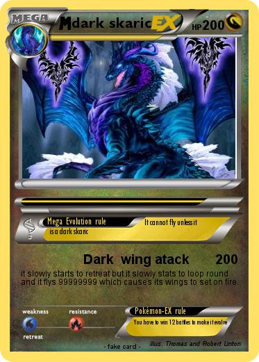 Pokémon dark skaric - Dark wing atack - My Pokemon Card