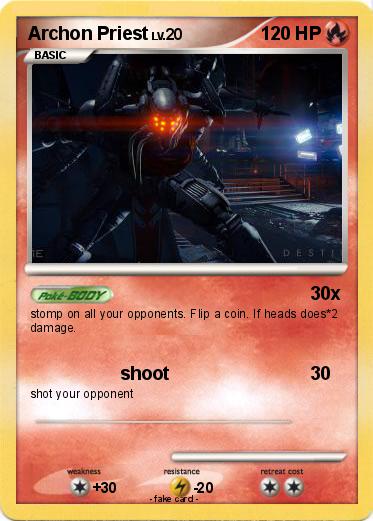 Pokémon Archon Priest - shoot - My Pokemon Card