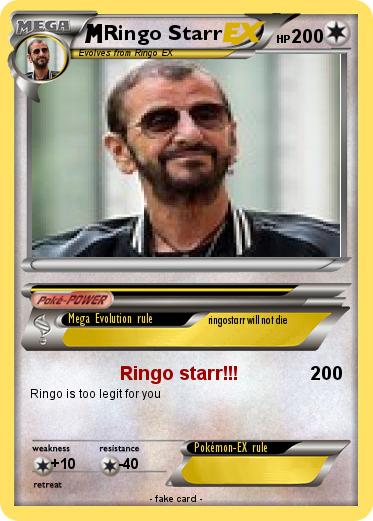 Pokémon Ringo Starr 20 20 - Ringo starr!!! - My Pokemon Card
