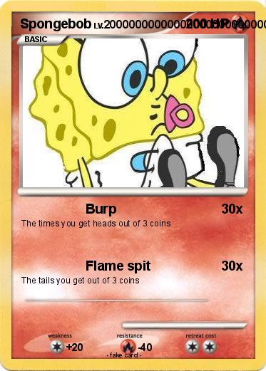 Pokémon Spongebob 1130 1130 - Burp - My Pokemon Card