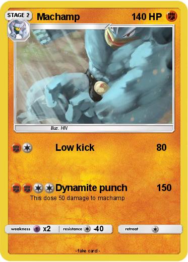 Pokémon Machamp 572 572 - Low kick - My Pokemon Card
