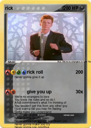 Pokémon rick 1276 1276 - rick roll - My Pokemon Card