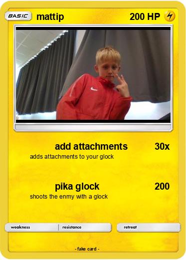 Pokémon mattip - add attachments - My Pokemon Card