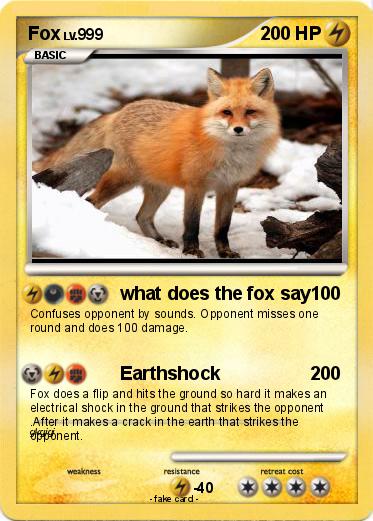 Pokémon Fox 572 572 - what does the fox say - My Pokemon Card