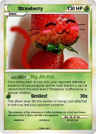 Pokémon Strawberry 38 38 - Ng Jin Kai - My Pokemon Card