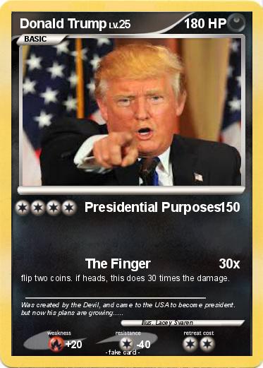Pokémon Donald Trump 1951 1951 - Presidential Purposes - My Pokemon Card