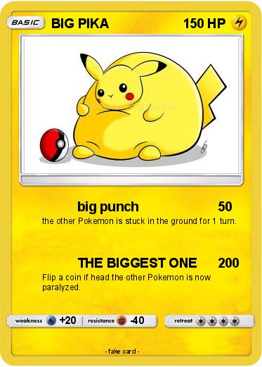Pokémon BIG PIKA 1 1 - big punch - My Pokemon Card
