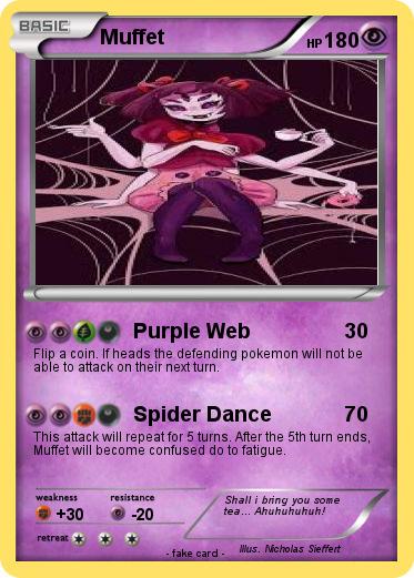 Pokémon Muffet 38 38 - Purple Web - My Pokemon Card