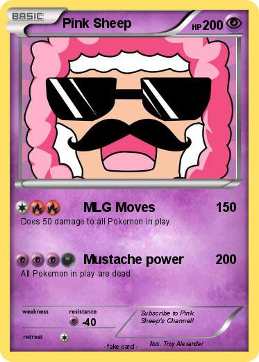 Pokémon Pink Sheep 167 167 - MLG Moves - My Pokemon Card