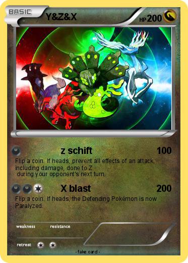 Pokémon Y Z X - z schift - My Pokemon Card