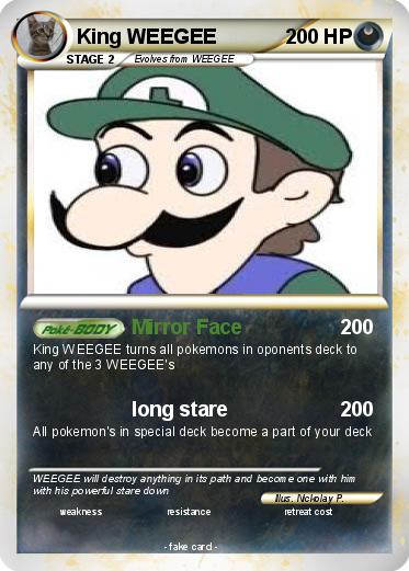 Pokémon King WEEGEE 1 1 - Mirror Face - My Pokemon Card
