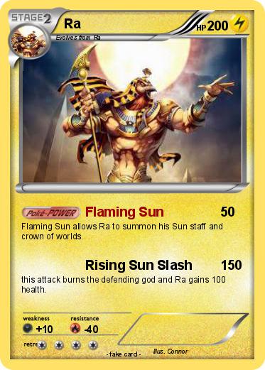 Pokémon 1 87280 87280 - Flaming Sun - My Pokemon Card