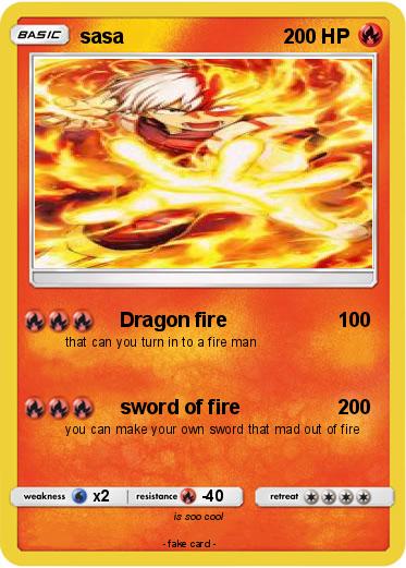 Pokémon sasa 15 15 - Dragon fire - My Pokemon Card