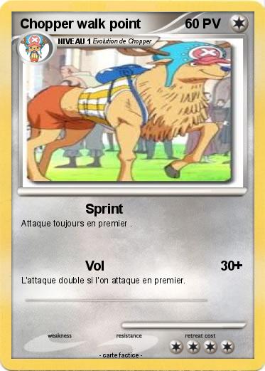 Pokémon Chopper walk point 2 2 - Sprint - Ma carte Pokémon