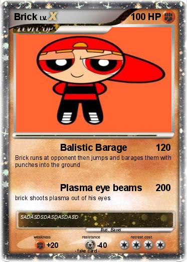 Pokémon Brick 101 101 - Balistic Barage - My Pokemon Card