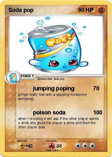 Pokémon Soda pop 15 15 - jumping poping - My Pokemon Card