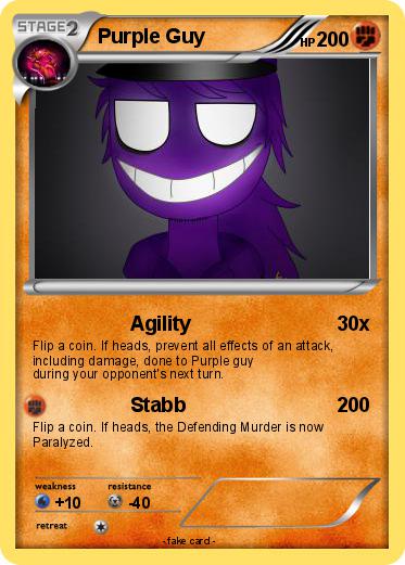 Pokémon Purple Guy 111 111 - Agility - My Pokemon Card