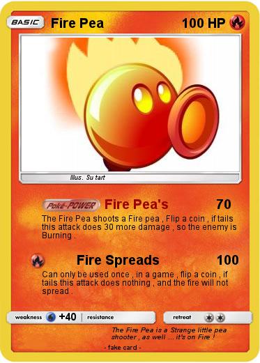 Pokémon Fire Pea 21 21 - Fire Pea's - My Pokemon Card