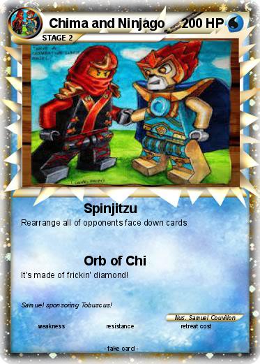 Pokémon Chima and Ninjago - Spinjitzu - My Pokemon Card