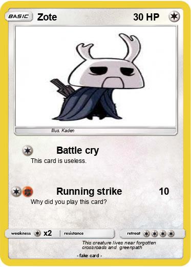 Pokémon Zote - Battle cry - My Pokemon Card