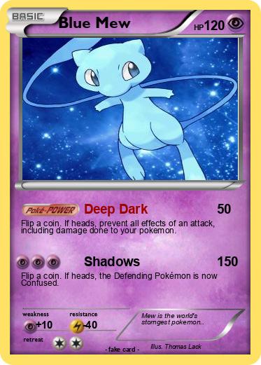 Pokémon Blue Mew 29 29 - Deep Dark - My Pokemon Card