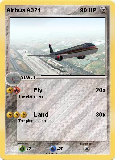 Pokémon Airbus A321 - Fly - My Pokemon Card