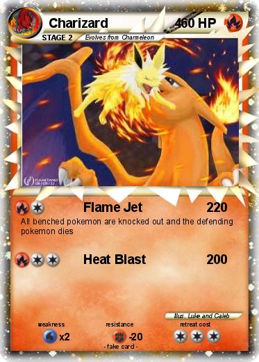 Pokémon Charizard 4 4 - Flame Jet 220 - My Pokemon Card