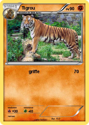 Pokémon Tigrou 203 203 - griffe - Ma carte Pokémon