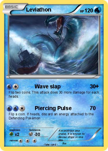 Pokémon Leviathon 3 3 - Wave slap - My Pokemon Card