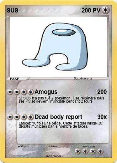 Pokémon SUS 801 801 - Amogus - Ma carte Pokémon